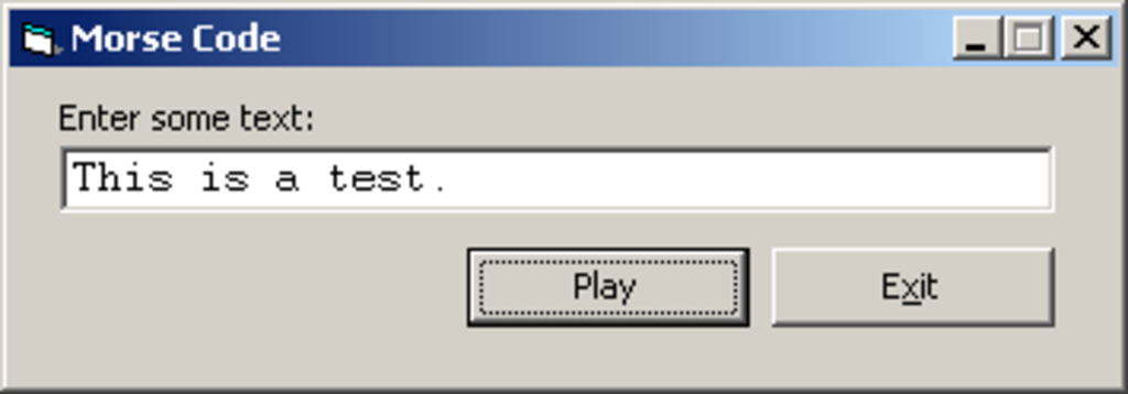 Morse Code Player